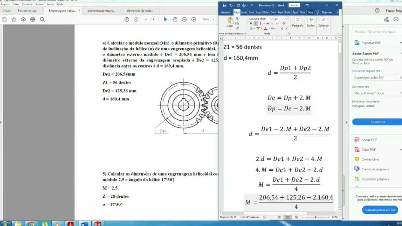 EM Aula 11 – Calculando o ângulo de Inclinação de uma Engrenagem ...