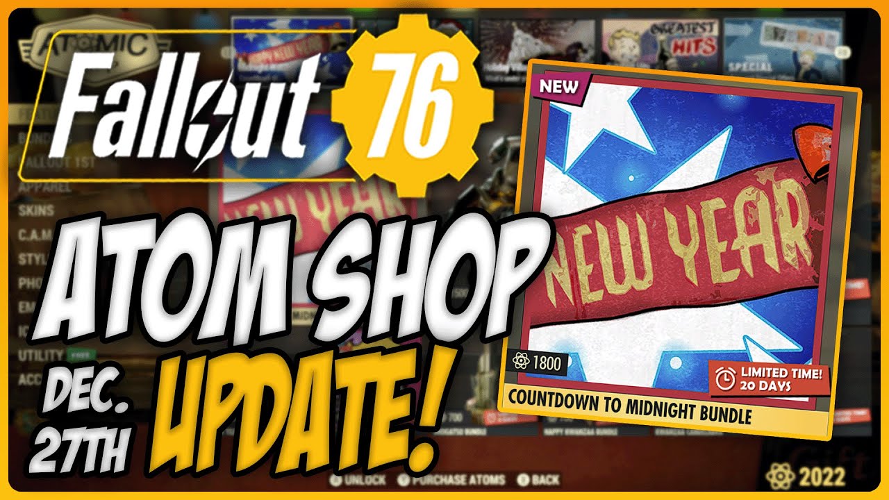 Fallout 76 Atomic Shop Update | December 27th - 3rd - YouTube