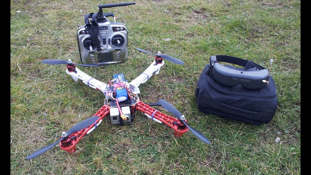 DJI NAZA F450 QUADCOPTER 2ND FPV FLIGHT - YouTube