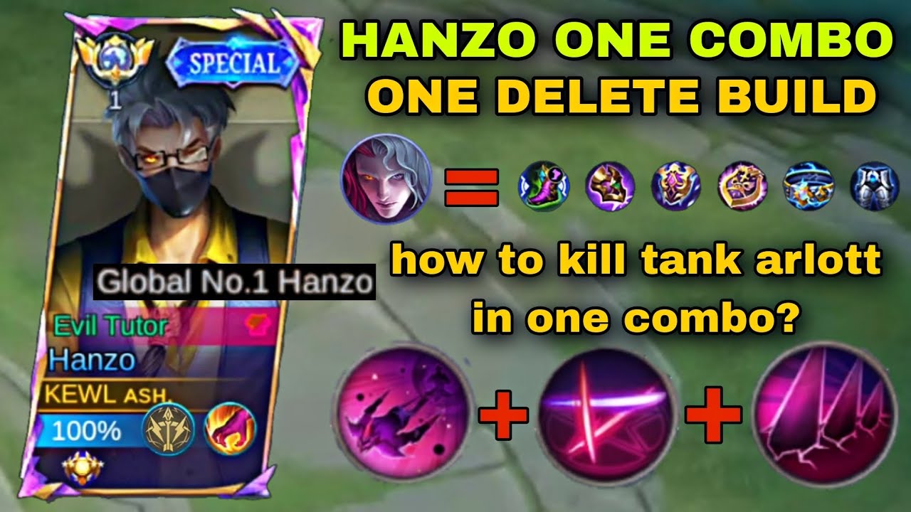 NEW HANZO AUTO ONE SHOT BUILD EVEN ARLOTT TANK NO ESCAPE (intense ...