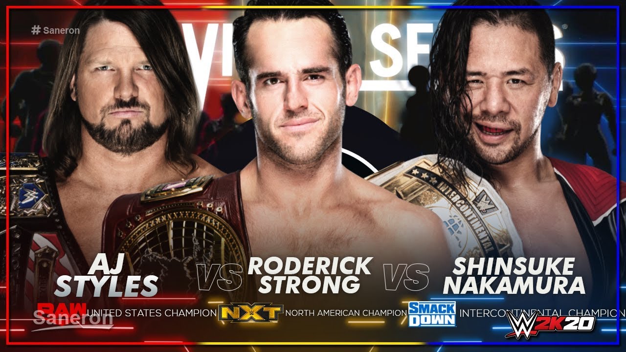 FULL MATCH - AJ STYLES VS RODERICK STRONG VS SHINSUKE NAKAMURA : WWE ...