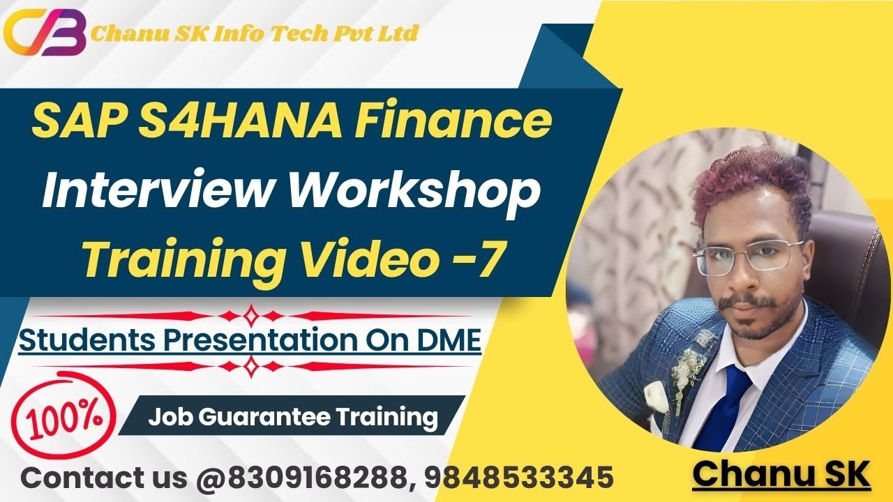 SAP S4HANA Finance Interview Workshop Training Video -7 - SAP FICO Interview Workshop Video ...