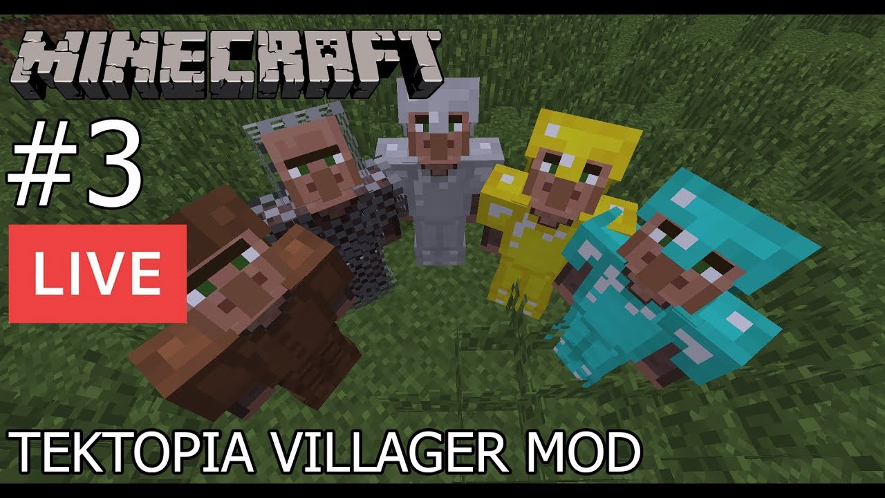 🔴Progressing With The Village || TekTopia PlayThrough #3 (Minecraft Villager Mod) - YouTube