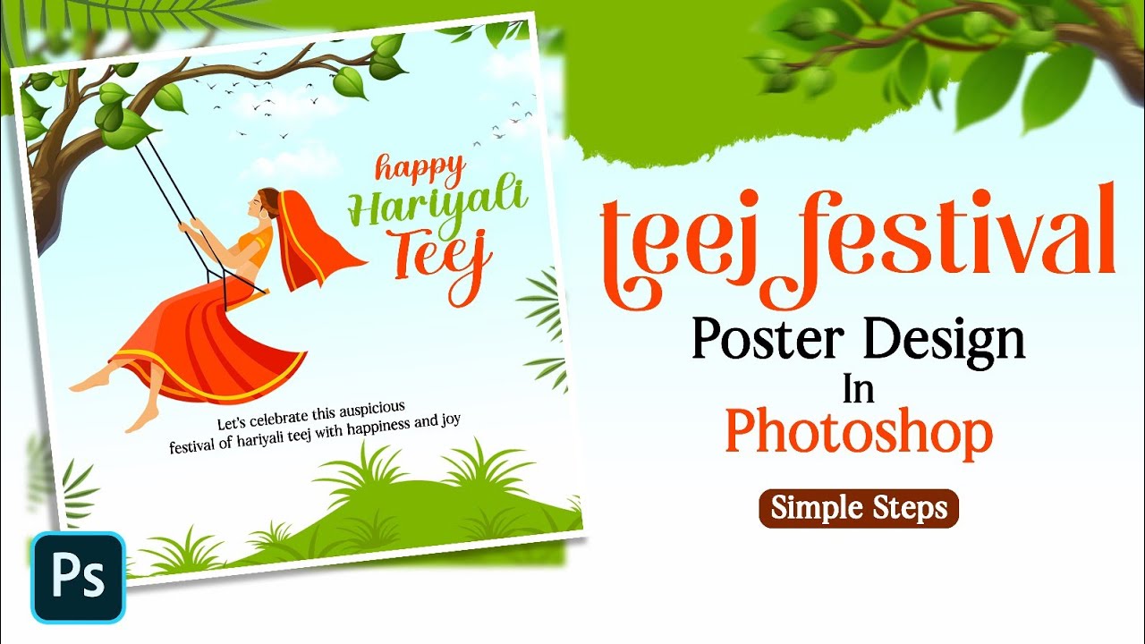 Teej Festival Poster||Teej Festival||Hariyali Teej Poster||Happy Teej ...