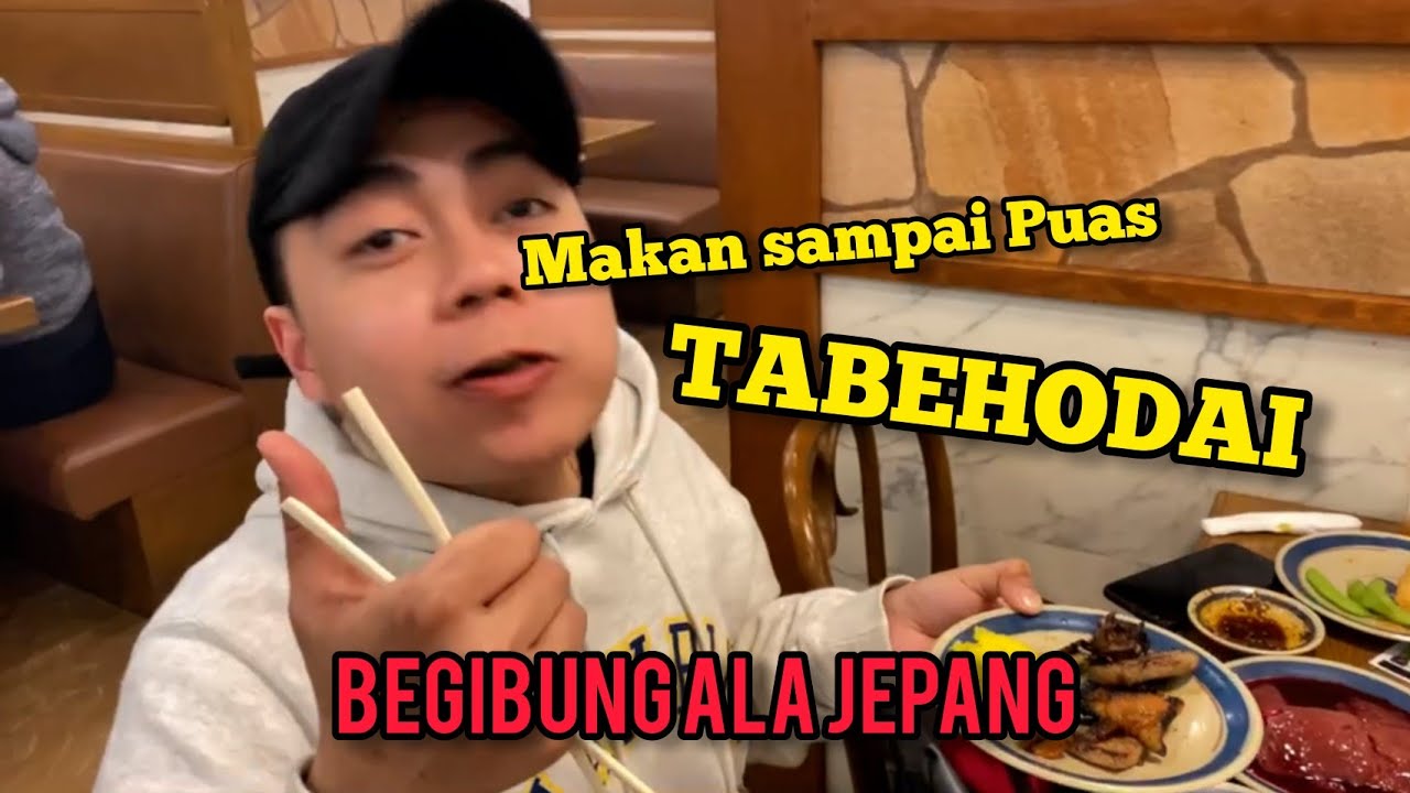 Beginilah Acara Begibung di Jepang ( TABEHODAI) Makan Sepuasnya - YouTube