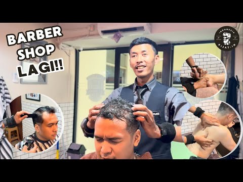BARBER MASSAGE | Potong Rambut, Pijat Kepala, Pijat Badan, Pijat Kaki Tangan | PELAYANAN FULL!! 🇮🇩