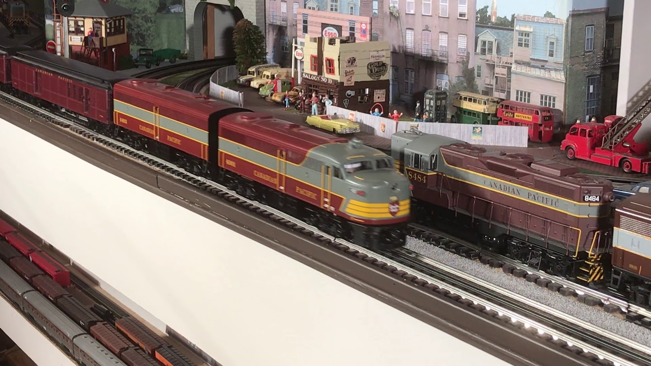 Passenger trains in O gauge 3 rail - YouTube
