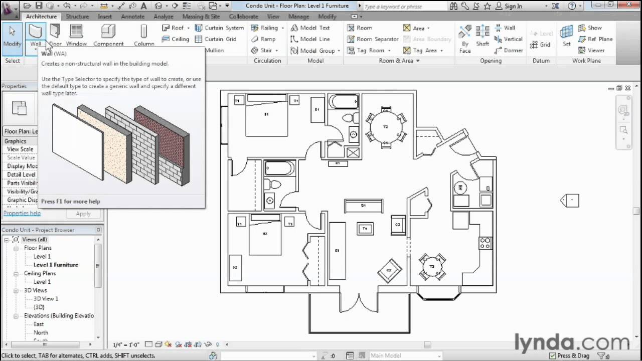 S01E05:Using keyboard shortcuts of Revit - Revit 2014 Tutorials - YouTube
