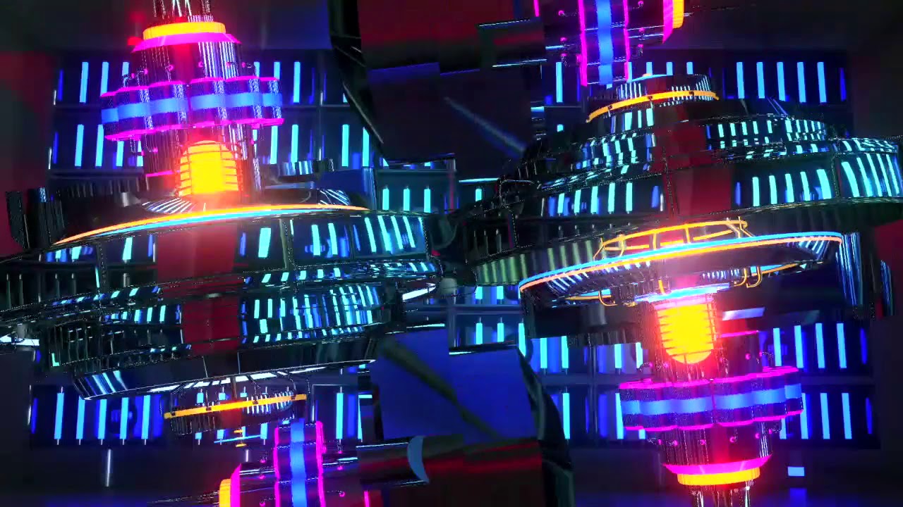 Best Free VJ, animated, video projection mapping, neon, flicker - YouTube