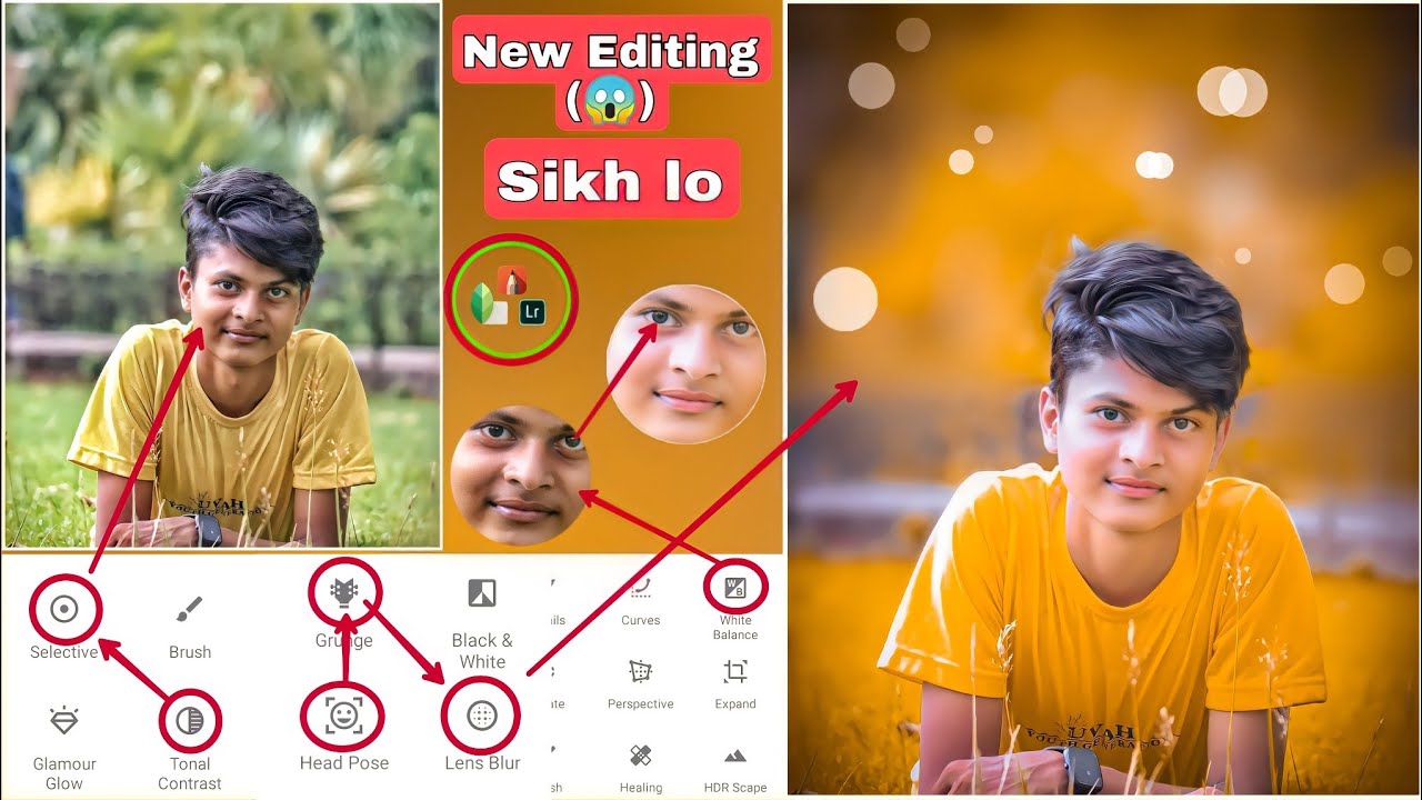 Oil Paint Photo Editing Tutorial | Snapseed Background Color Change ...
