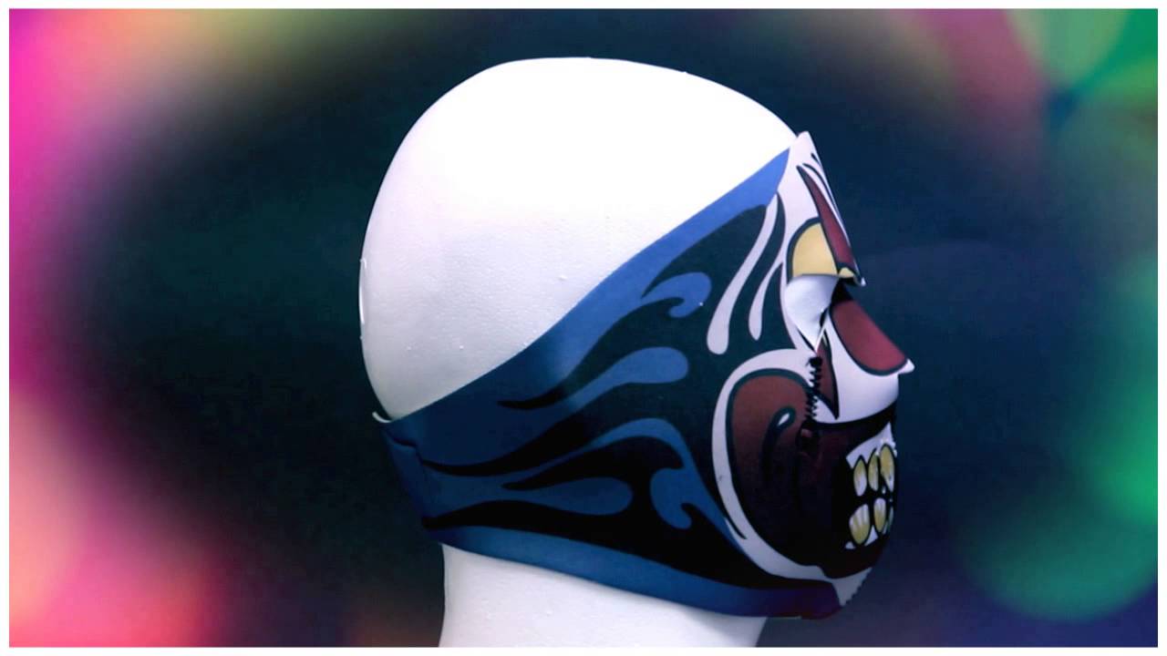 insane clown neoprene face mask - YouTube
