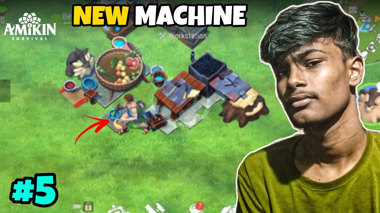 NEW MACHINE IN AMIKIN SURVIVAL | GAMEPLAY #5 - YouTube