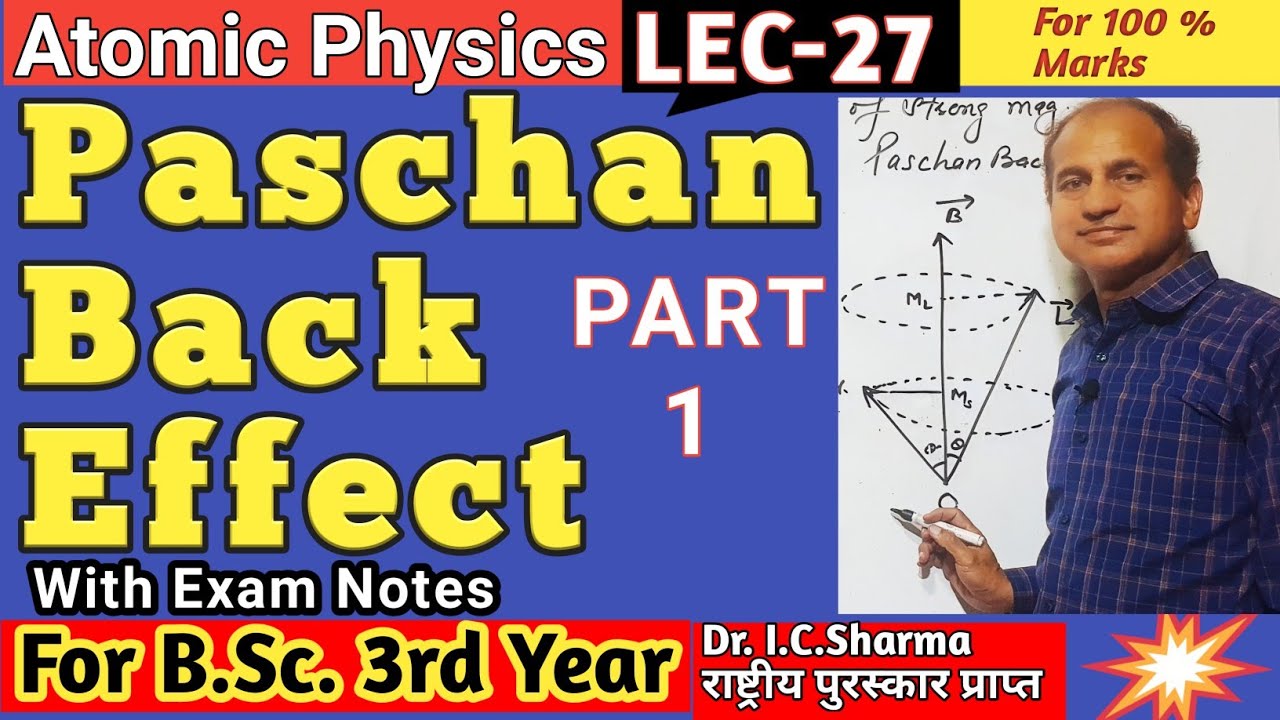 Pachen Back Effect || PASCHEN BACK EFFECT in Atomic Physics || Paschen ...