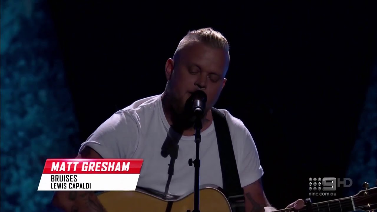 Matt Gresham - Bruises | The Voice Australia 9 (2020) | Blind Auditions - YouTube