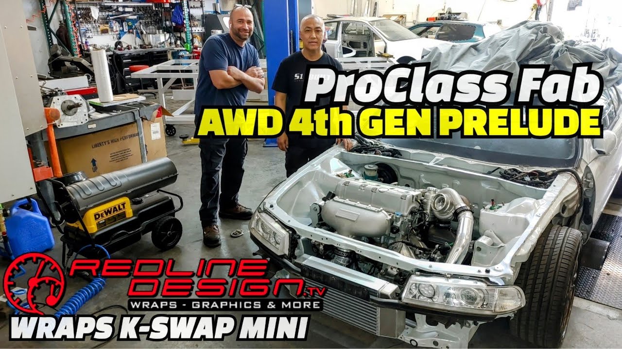 7 sec AWD EG in works, AWD 4th GEN MUGEN PRELUDE , REDLINE WRAPS K-SWAP ...