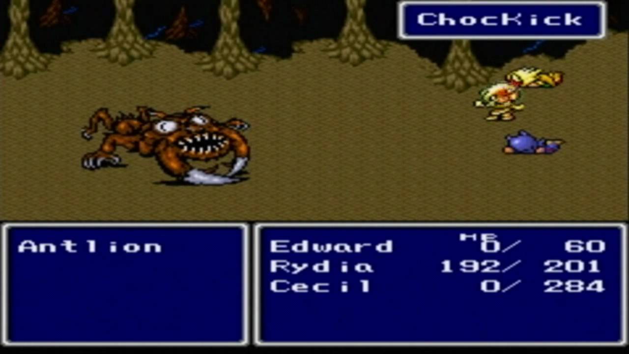 FF4 ETT Rydia Solo Part 3: Antlion. - YouTube