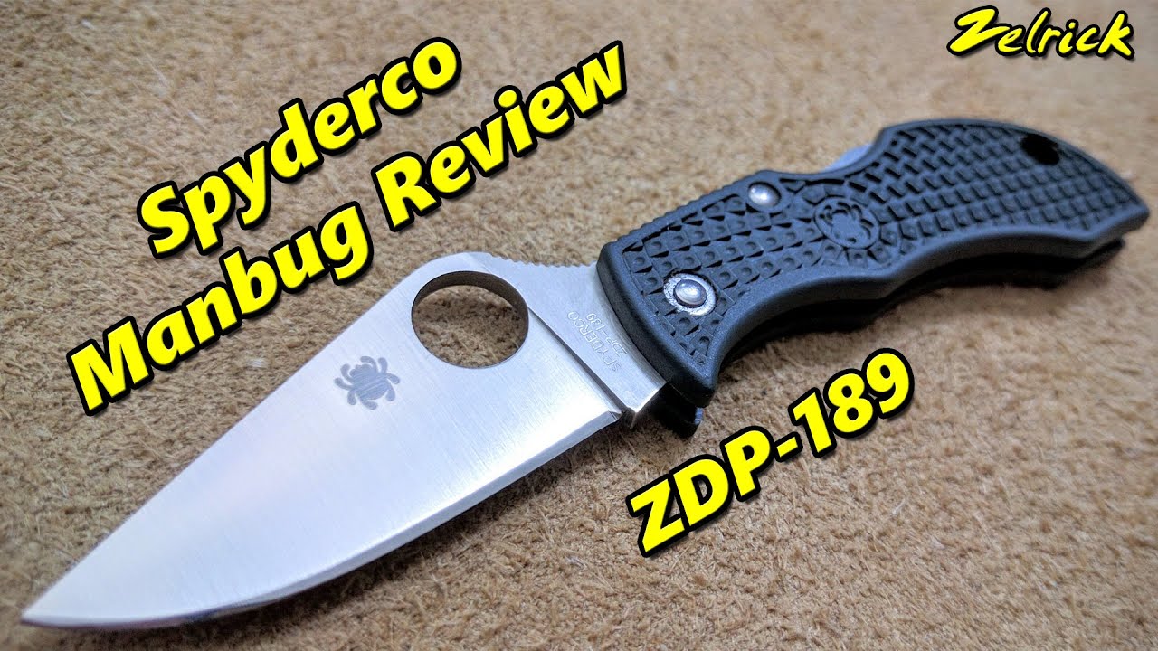 Spyderco Manbug Review / Is ZDP 189 Worth It? - YouTube