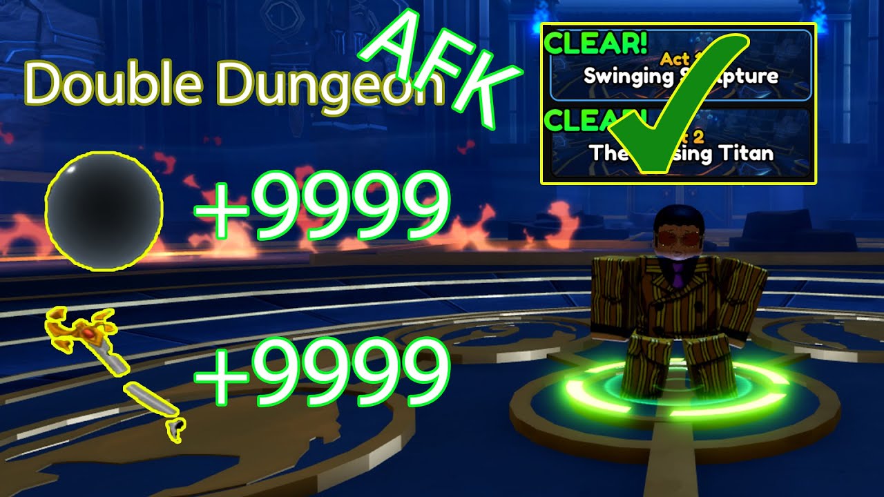 FREE!!! Macro AFK Double Dungeon Tinytask | Anime Vanguard - YouTube