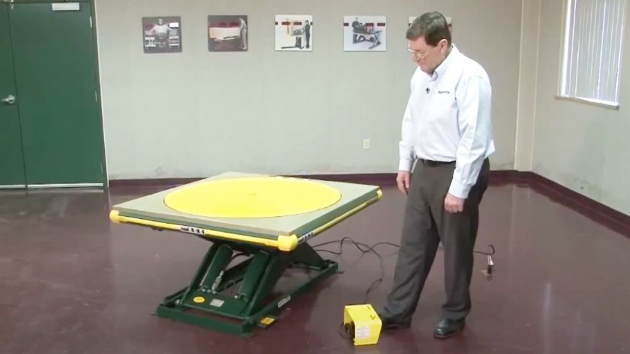 How Does an LS Series Lift Table with Turntable Work? - YouTube