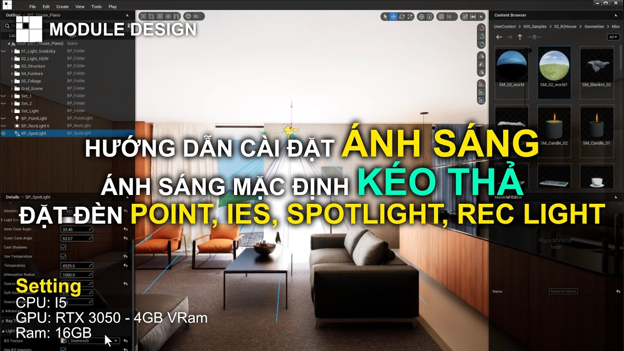 Module Design: Hướng dẫn đặt đèn chiếu sáng Nội Ngoại Thất - Đèn Point ...