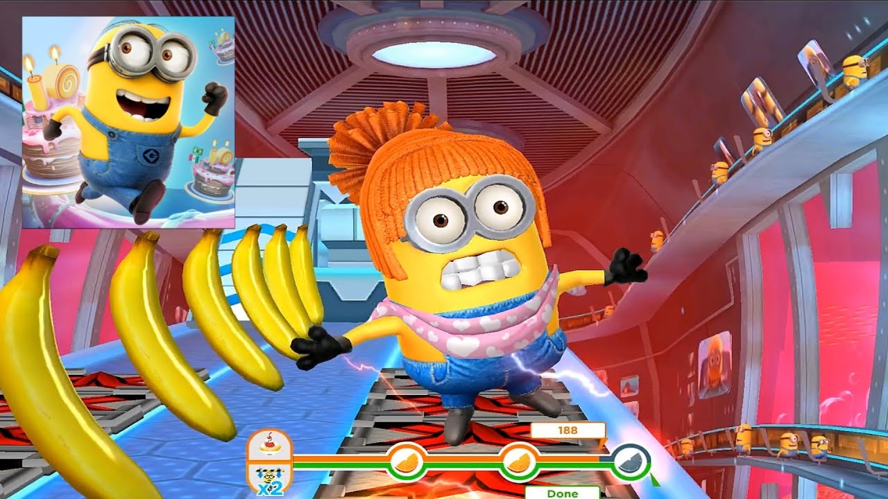 Minion rush Lucy minion gameplay pc android WARNING !!! RED ZONE ...