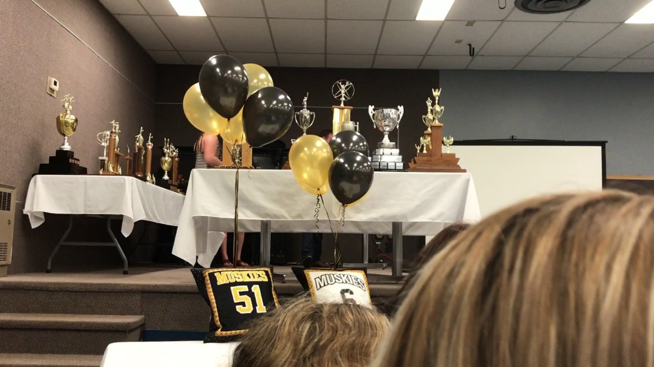 Cam being awarded the Jim Curr Senior Memorial Trophy - YouTube