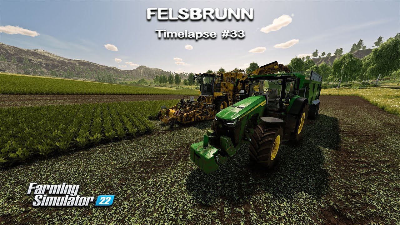 Harvesting SUGAR BEET, Plowing field, WHEAT harvest | Felsbrunn | FS22 ...