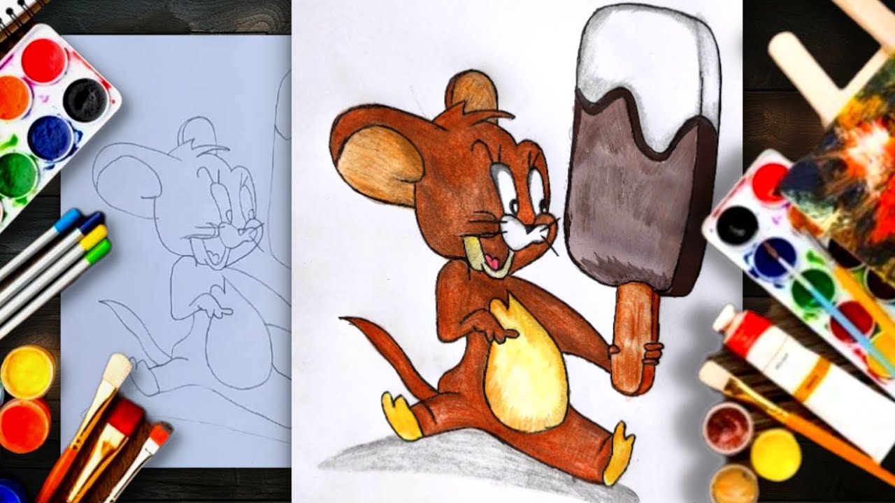How to draw Jerry / Tom and Jerry drawing / How to draw anime - YouTube