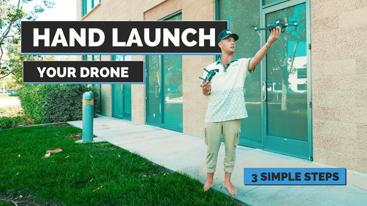 HOW TO HAND LAUNCH & LAND YOUR DRONE IN 3 SIMPLE STEPS - YouTube