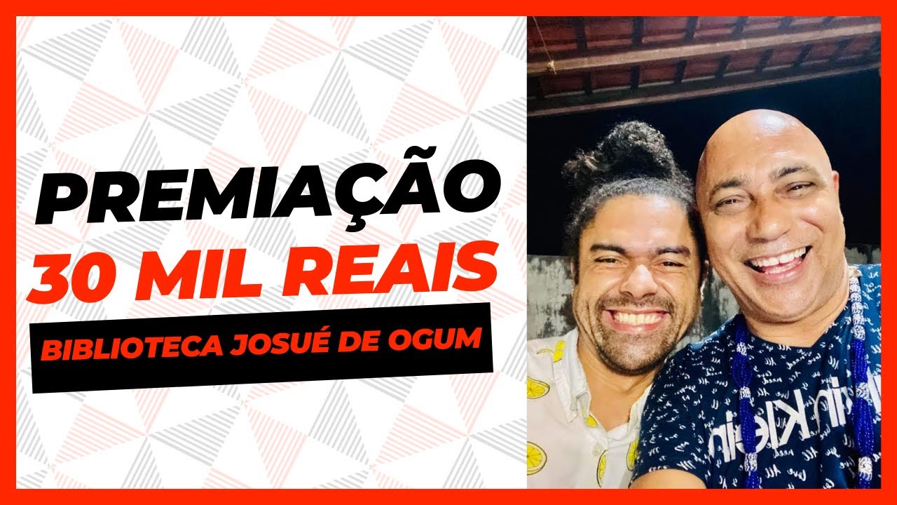 Premiação 30 mil para Ponto de Leitura - Jordani e Josué de Ogum - YouTube