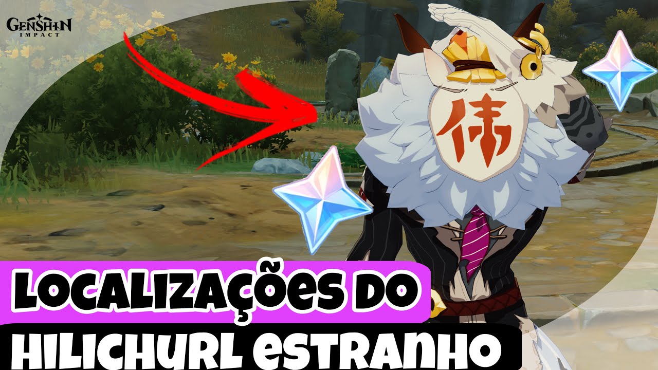 TODOS OS LUGARES ONDE ENCONTRAR O HILICHURL ESTRANHO (GENSHIN IMPACT ...