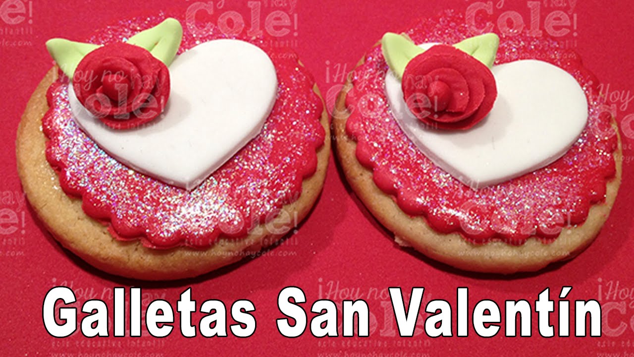 Recetas para San Valentín: galletas decoradas con forma de corazón y ...