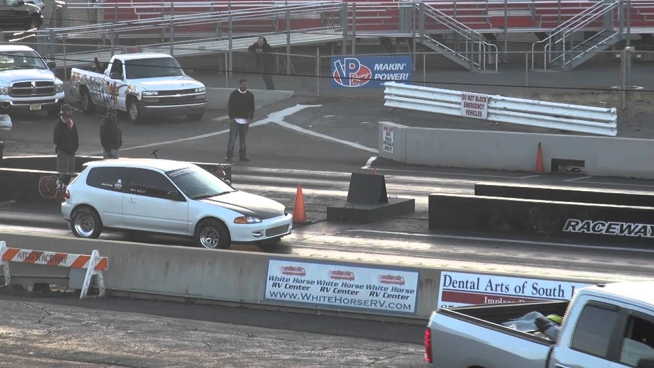 Civic B16 6765 turbo 9.8@150mph FirstStateMoto Evans-Tuning - YouTube