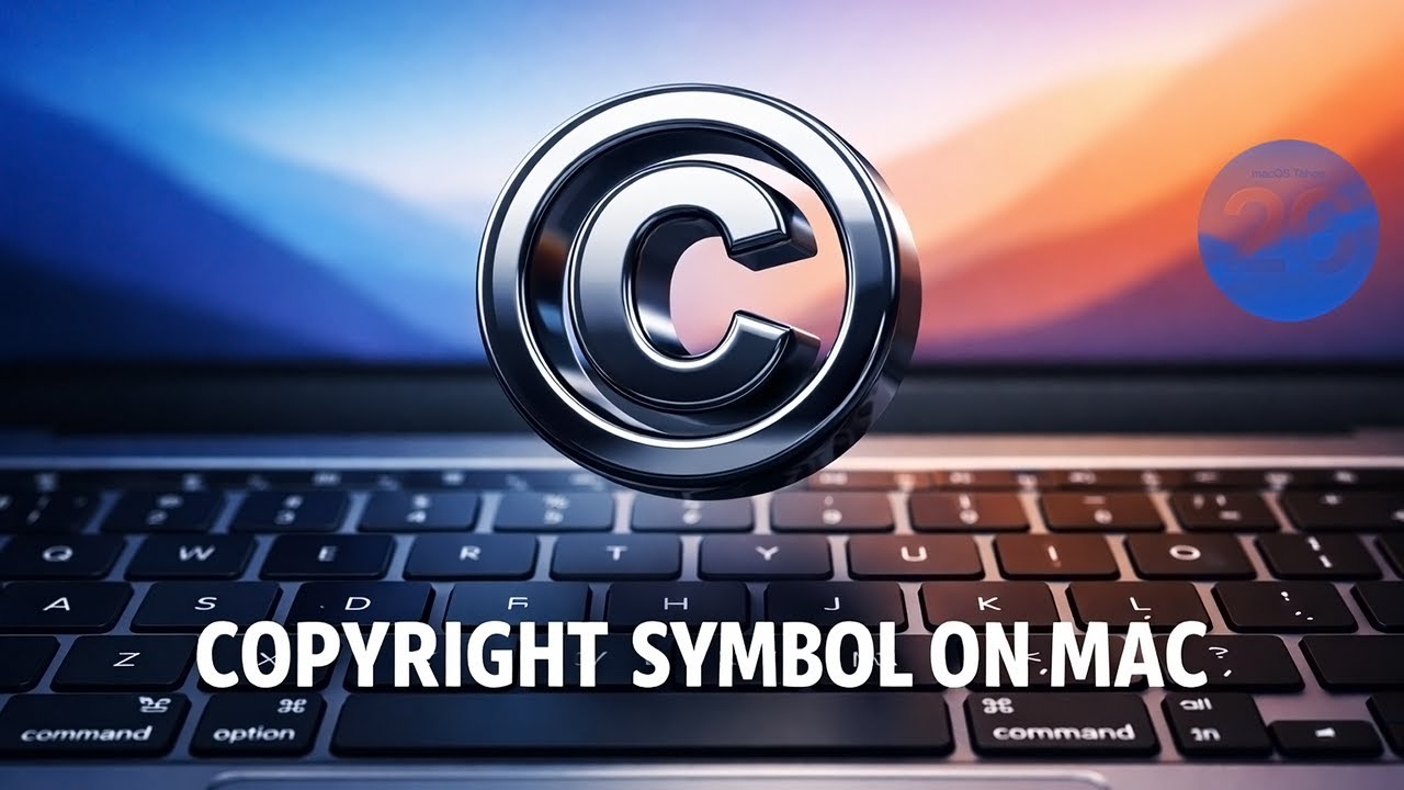 How to Type Copyright Symbol © on Macbook - YouTube