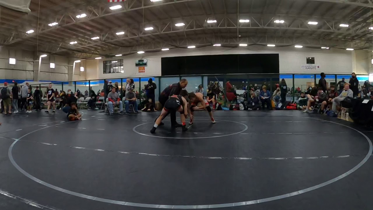 Matthew McAfee 128lbs at supreme national duals - YouTube