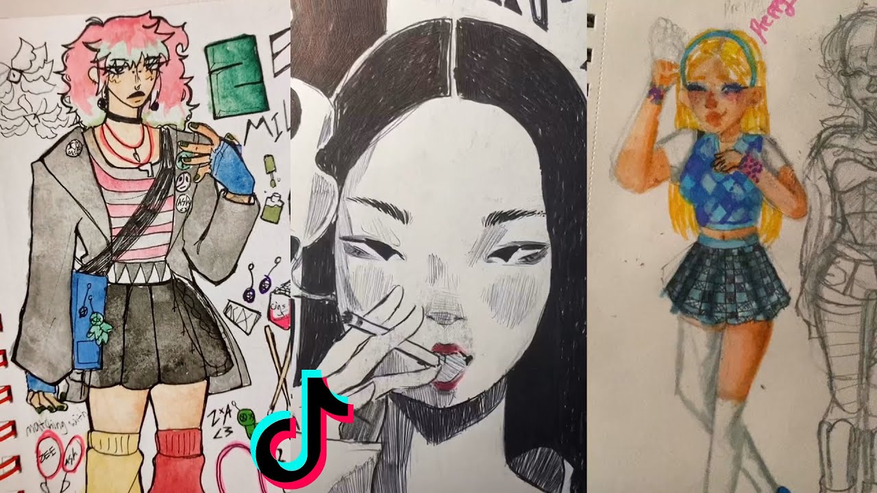 1 HOUR Of ALT Drawing ART - TikToks Compilation #2 - YouTube