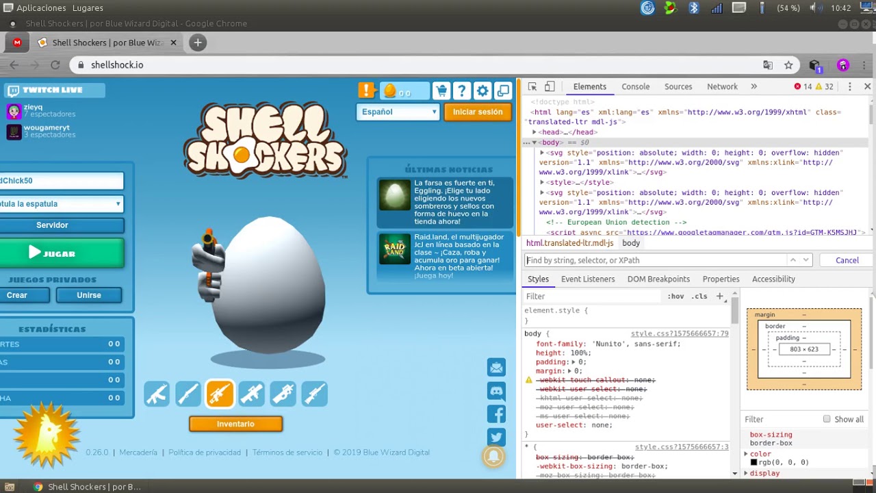 Como poner un haks en shell shokers - YouTube