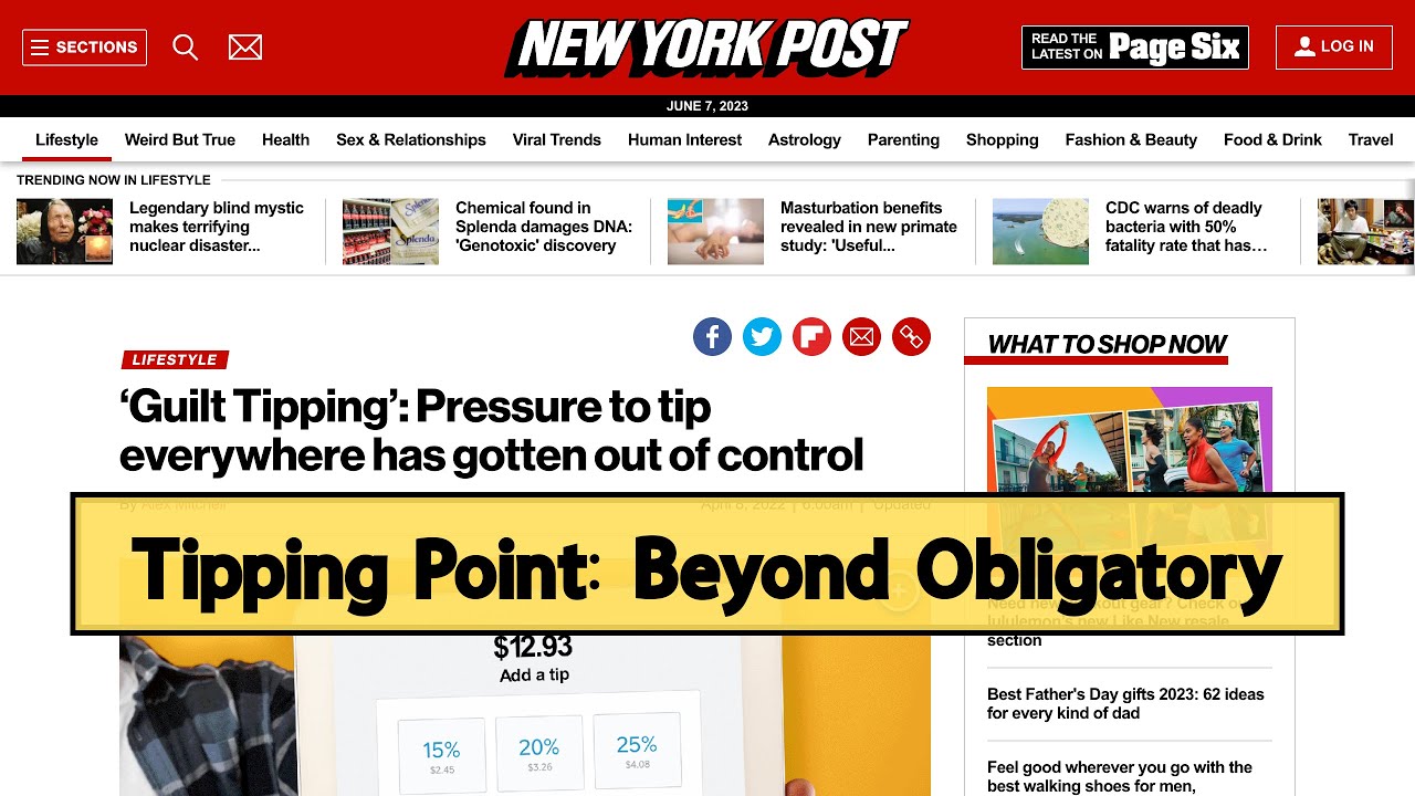 Guilt Tipping: The Dark Side of Excessive Pressure to Tip - YouTube