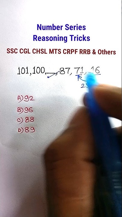 Reasoning Classes | Number Series Reasoning| Coding Decoding, SSC CGL CHSL MTS CRPF WB PSC ...