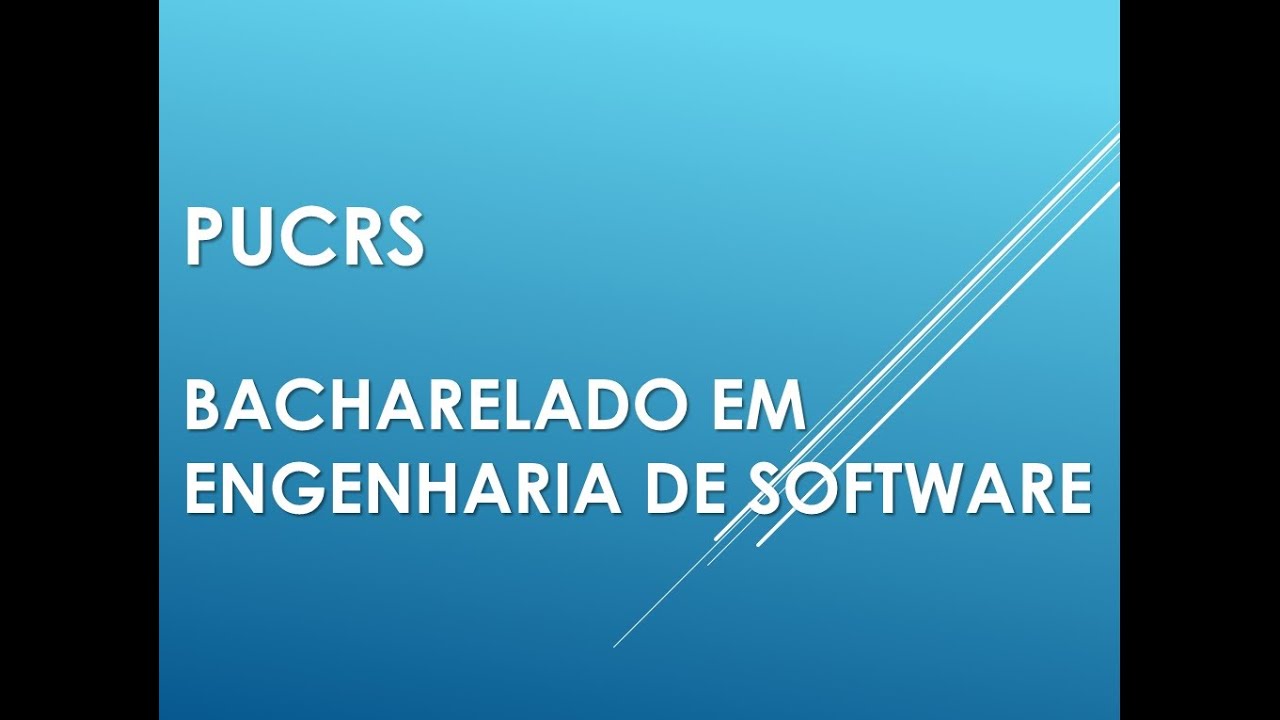 Bacharelado em Engenharia de Software - PUCRS - YouTube