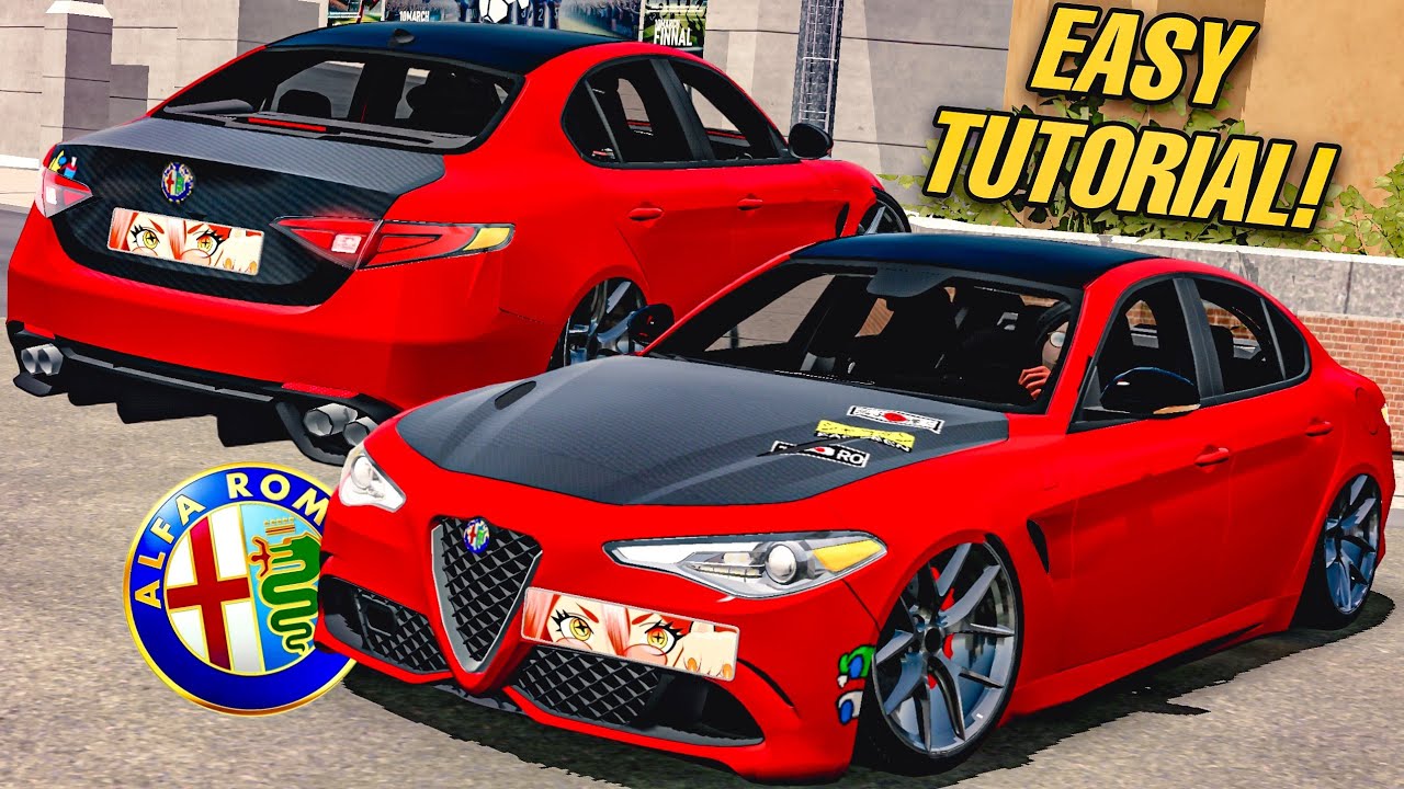 Alfa Romeo Giulia Realistic Clean Build | Easy Tutorial | Car Parking ...