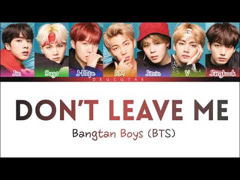 BTS - 'DON'T LEAVE ME' - LYRICS (COLOR CODED)