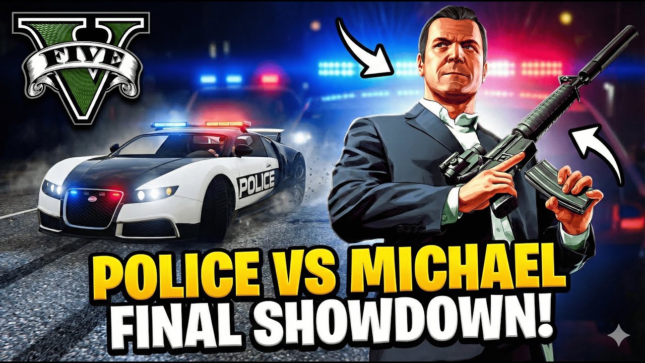 GTA V – Michael Police Chase | Epic Escape in Sports Car (No Commentary ...