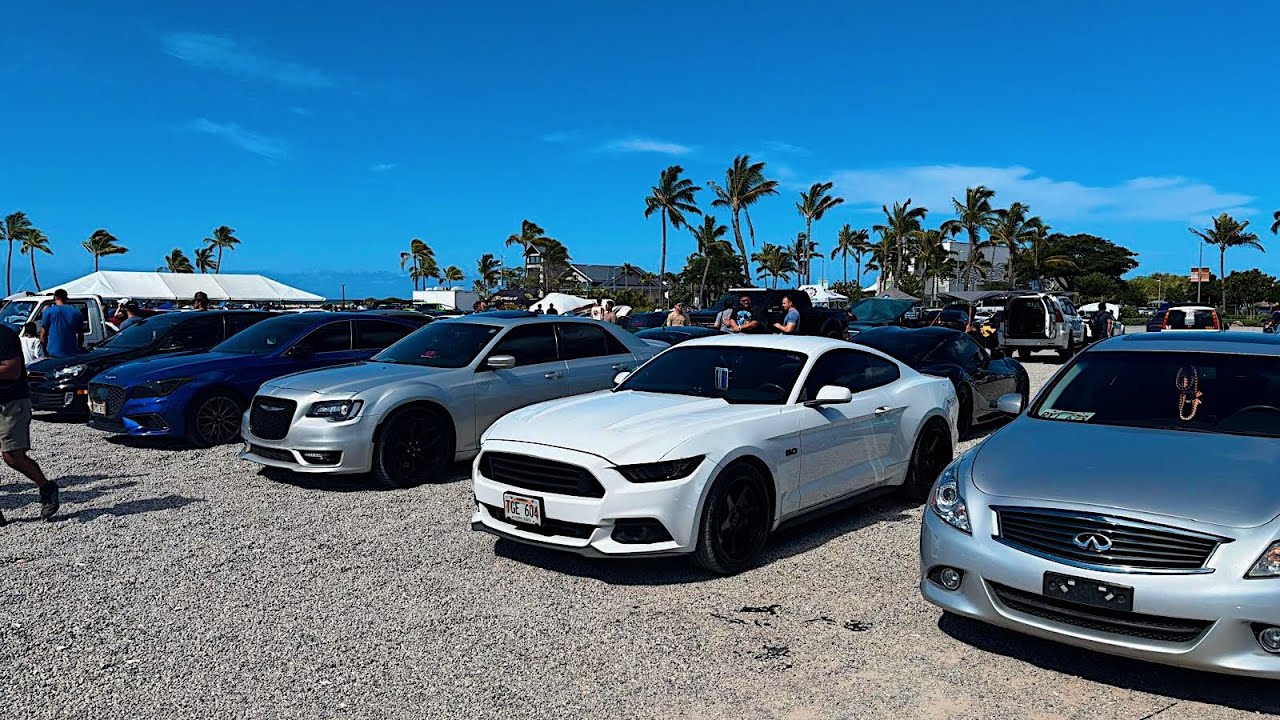 CARS AND COFFEE IN OAHU, HAWAII | My first one. - YouTube