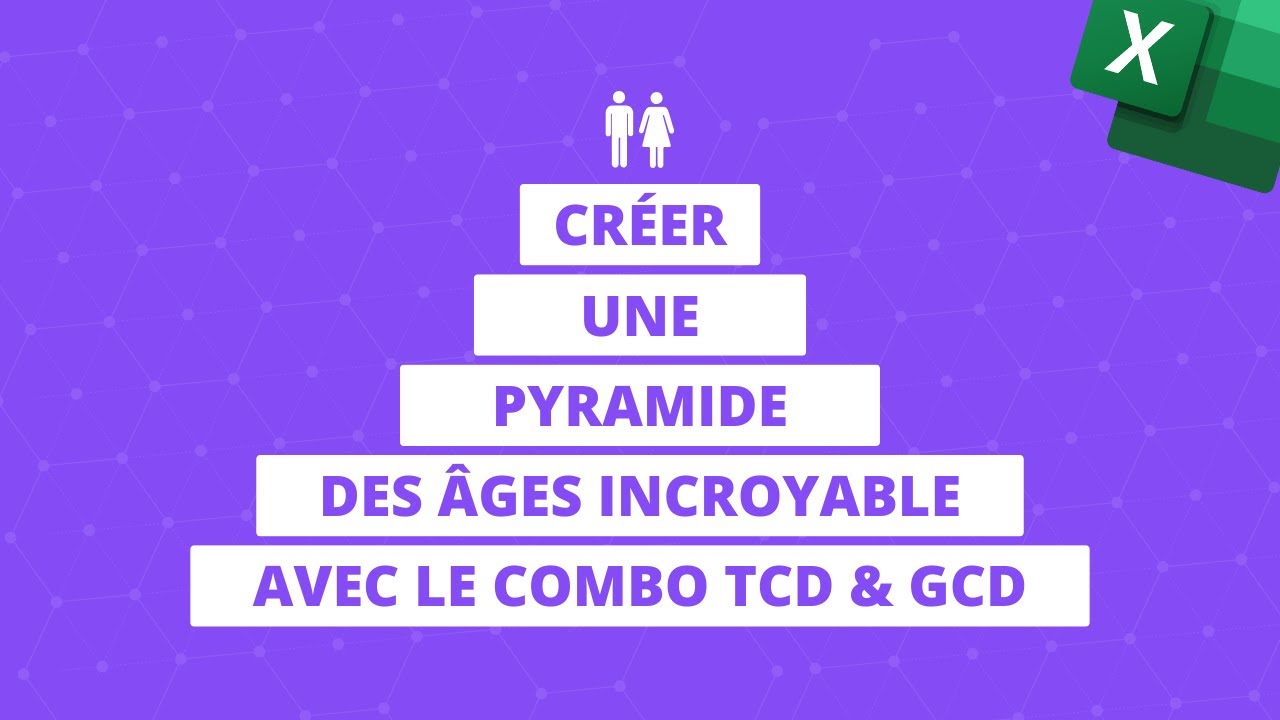 Créer une pyramide des âges (avec un graphique croisé dynamique) - YouTube