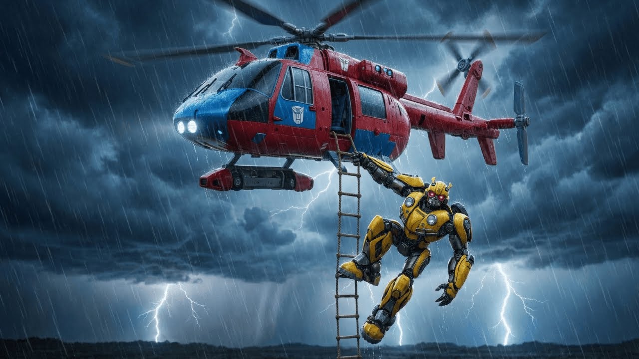 What If Optimus Prime & Bumblebee Transformed Into Rescue Helicopter ...
