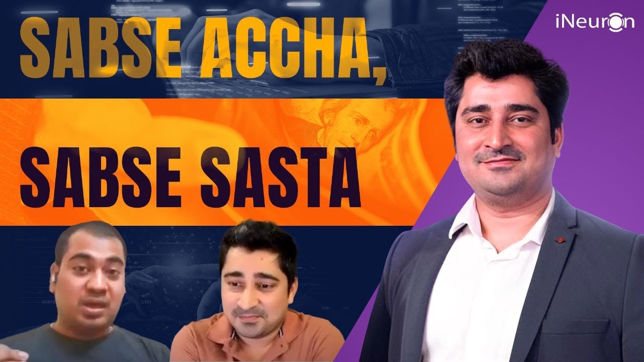 Sabse Accha, Sabse Sasta, Sabse Best Faculty Sirf ineuron Pe Milega. ft. Devanshu Jain - YouTube