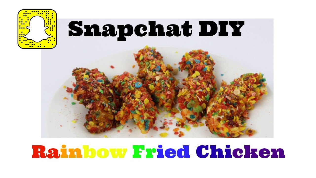 Snapchat DIY: Rainbow Fried Chicken - YouTube