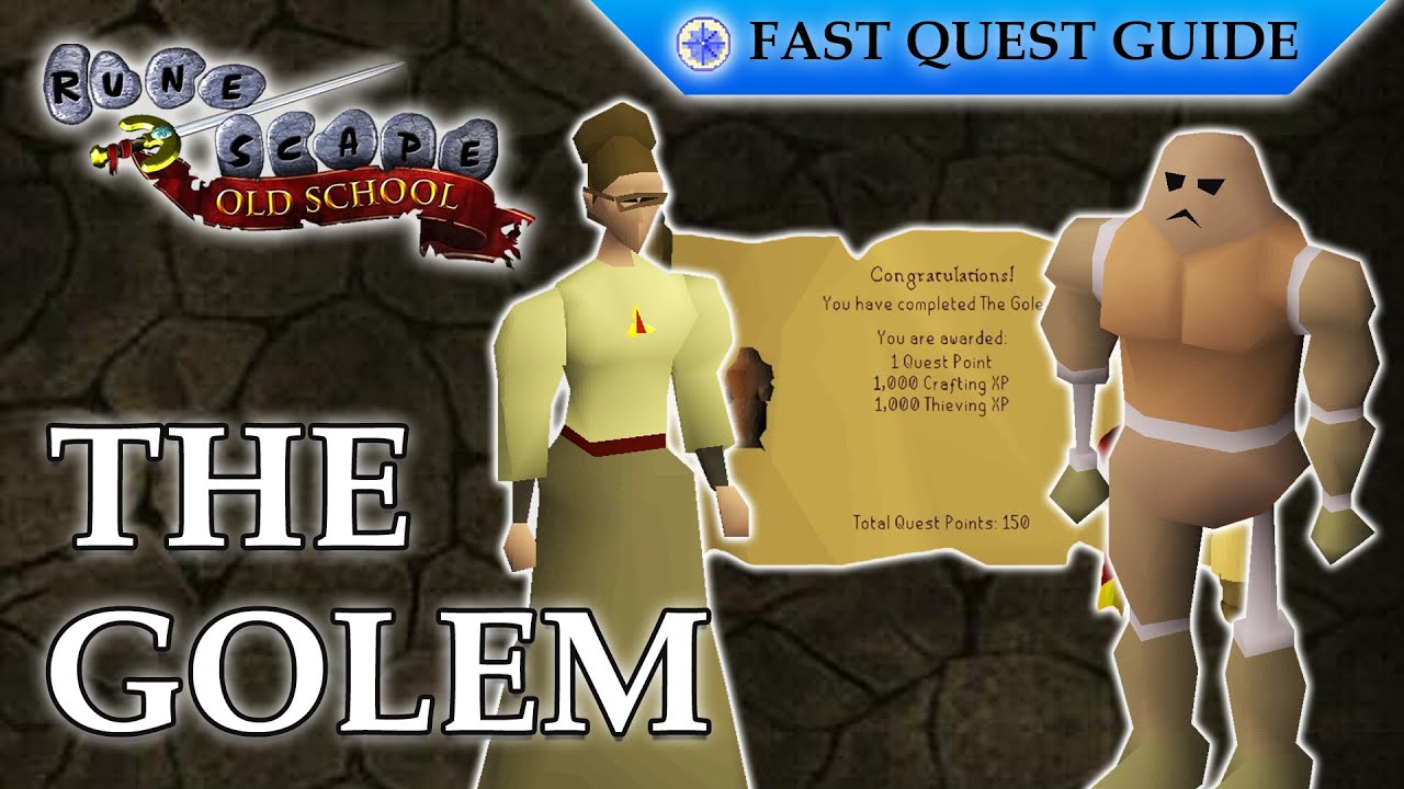 The Golem Quest | OSRS Quality Quick Guide [2024] - YouTube