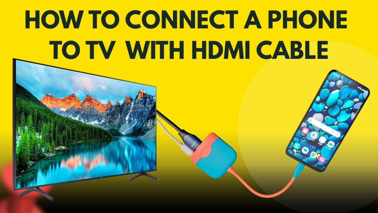 How to connect any Android phone to any TV with HDMI cable - YouTube